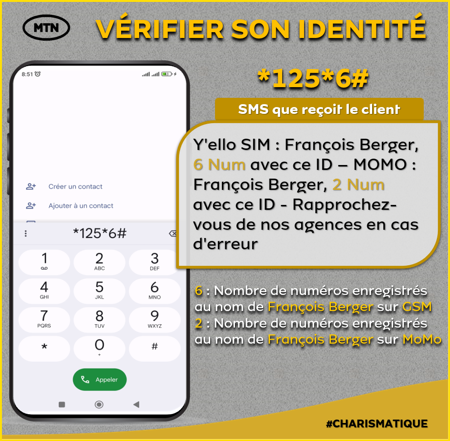 COMMENT VERIFIER L'IDENTITE DE SA SIM – MTN Congo